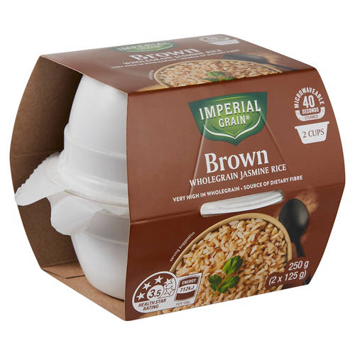 Microwave Brown Rice Cups 2 Pack 125g